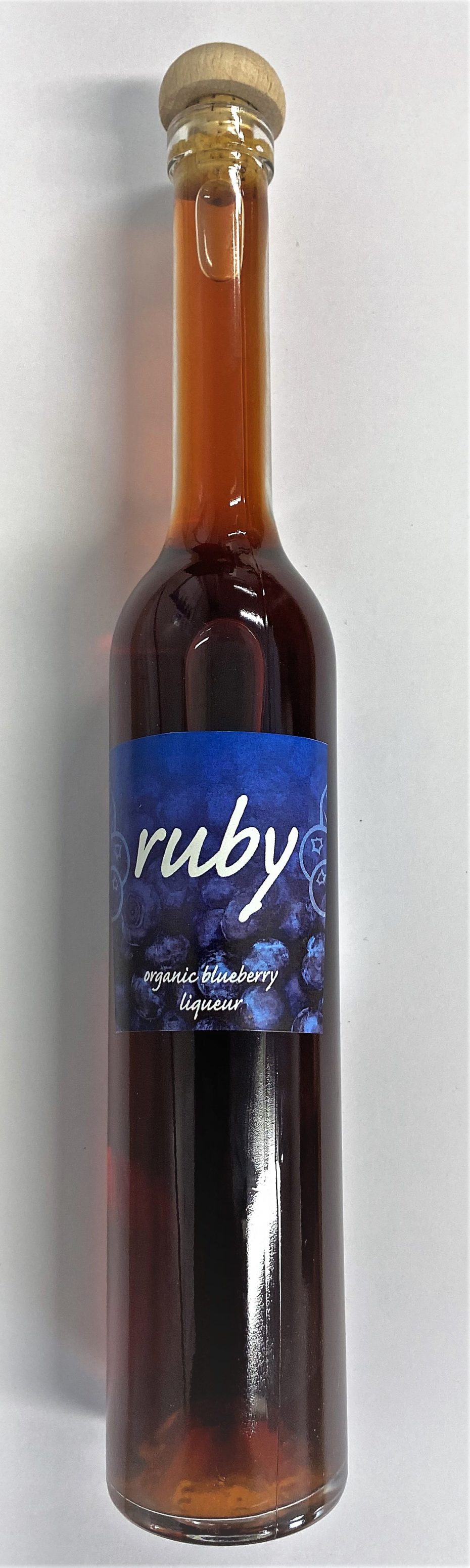 Ruby Organic Blueberry Liqueur - Monavale Organic Blueberries